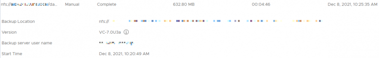 Vcsa File Based Backup Fails After Upgrading To Vcenter 70u3a Vstack